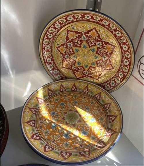 Узбекская тарелка Ляган + Блюдо 33 см