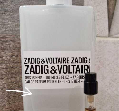 Zadig & Voltaire This is He остаток от 100 мл