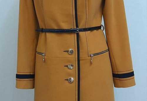 Пальто женское демисезонное с капюшоном 46 48