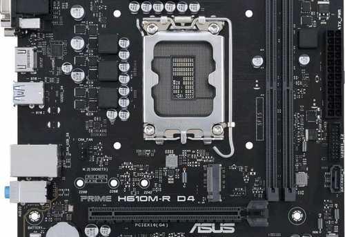 Материнская плата asus prime H610M-R D4-SI