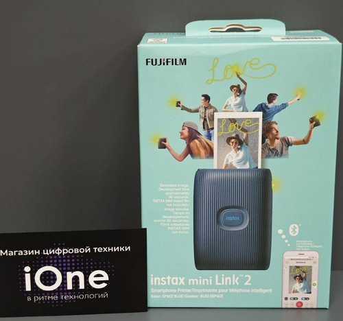 Фотопринтер Fujifilm Instax mini link 2 Blue Новый