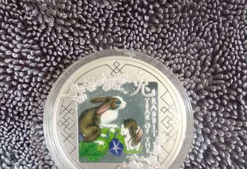 Монета серебро 999 2011 года коллекционная