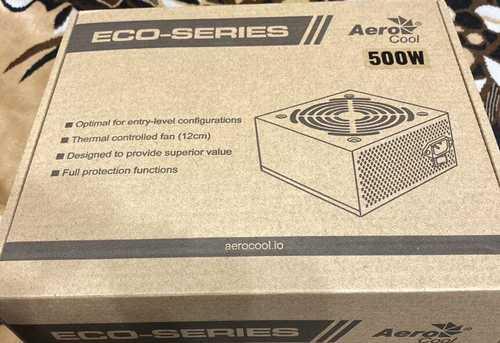 Блок питания Aerocool ECO-500w новый