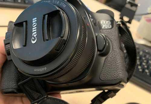 Canon 70d и 2 обьектива (рассмотрю обмен)