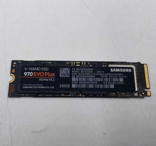 SSD nvme M.2 250gb Samsung 970 evo plus