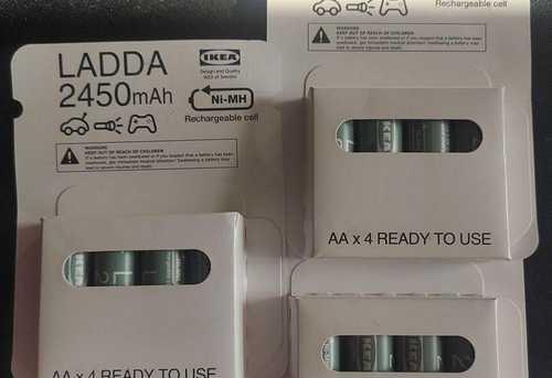 Ladda аккумуляторы AA 2450 IKEA икея новые