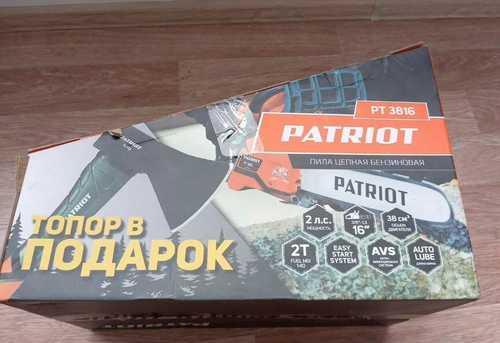 Бензопила patriot PT 3816+ топор
