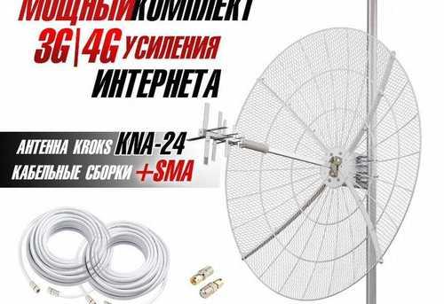 4G MiMO Антенна Kroks KNA21 MiMO + SMA для Модема