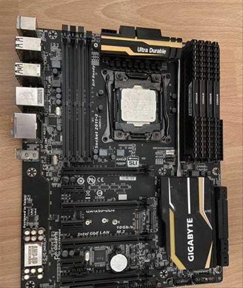 Gigabyte GA-X99-UD4 + 5820K + озу 32gb +Cryorig H5