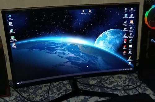 Монитор Samsung 24 изогнутый экран игровой 75 ghz