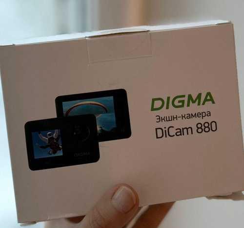 Новая экшн-камера Digma DiCam 880 4k WI-FI