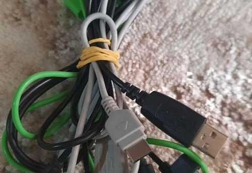 Лот проводов для зарядки разных телефонов
