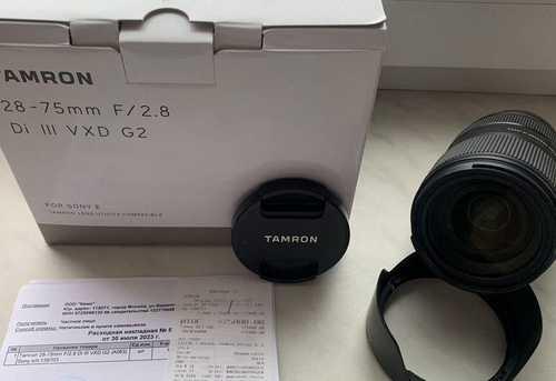 Tamron 28-75mm F/2.8 Di III VXD G2 E-mount