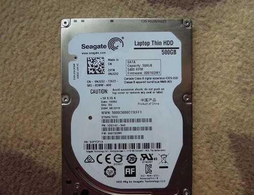 Seagate Laptop Thin \ 500GB \ 2.5" \ 16MB Cache