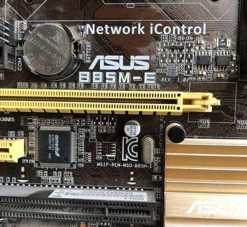 Материнская плата Asus B85M-E с процессором