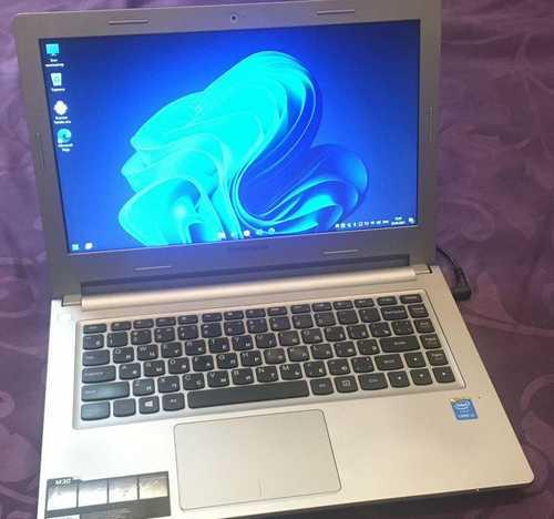 Тонкий Lenovo core i3-4030 4gb Intel-2gb SSD Win11