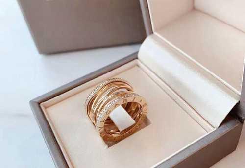 Золотое кольцо Булгари 9.5 гр 0.8 ct