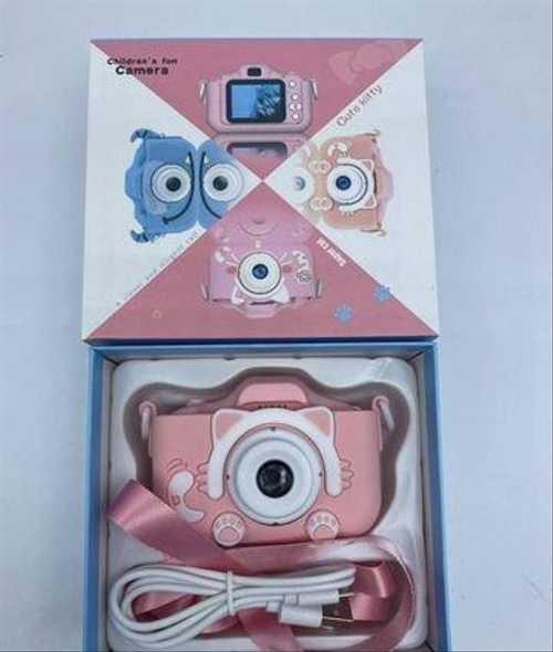 Детский фотоаппарат Кошечка Розовый Опт
