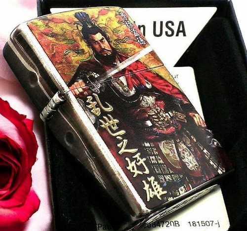 Зажигалка zippo "Самурай, огненный воин"