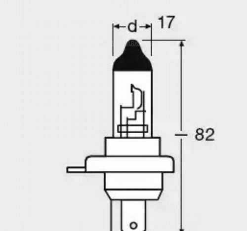 Osram 64196-01B Лампа H4 24V 75/70W P43t original