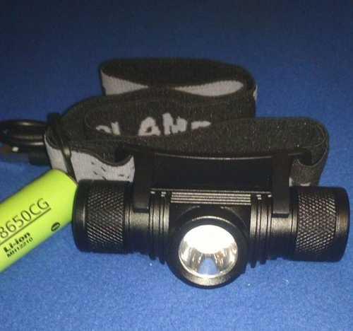 Налобный фонарик D10 с аккумулятором