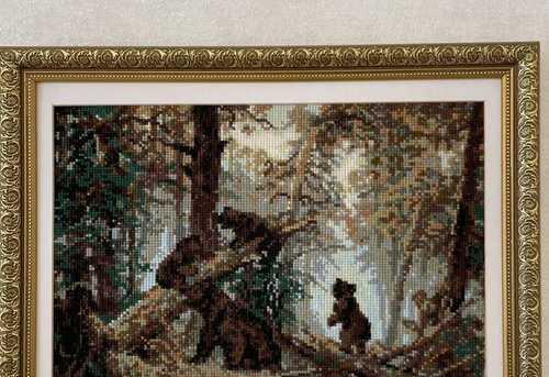 Картина "Мишки в лесу"