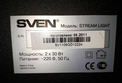 Колонки для компьютера sven stream light комплект