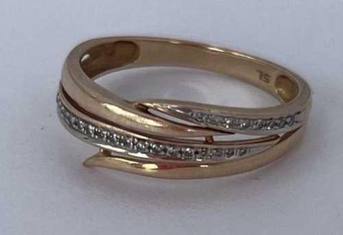 Золотое кольцо размер 17,5