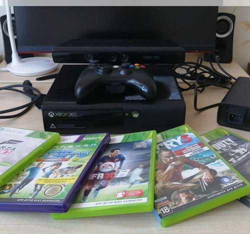 Xbox 360E   kinect   диски