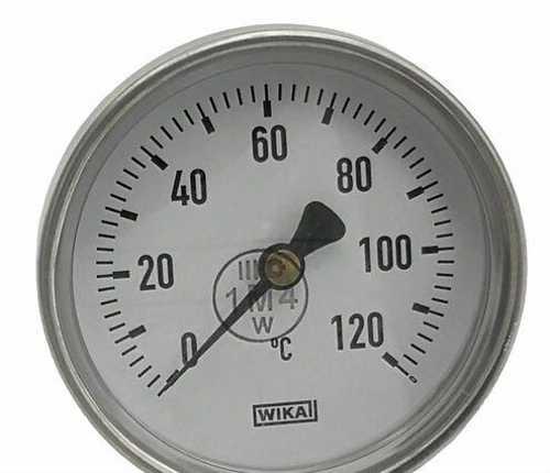 Термометр Wika от 0 до 120 гр С 40 мм диаметр цифе