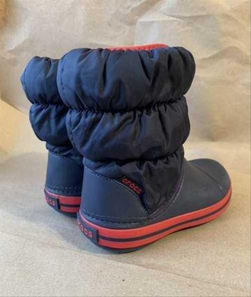 Дутики демисезонные crocs Winter Puff Boot Kids