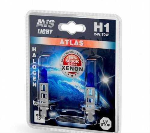 Лампа галогенная AVS atlas /5000К/ H1.24V.70W