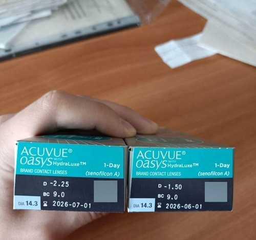 Однодневные контактные линзы Acuvue Oasys