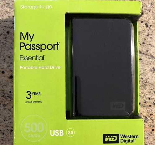 Переносной 500Gb WD My Passport 2.5’’ HDD