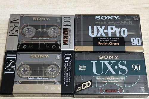 Аудиокассеты Sony Metal и Chrom 4 штуки