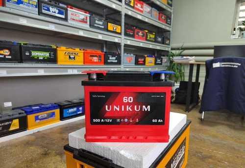 Аккумулятор Unikum 60 Ач прям 500 А