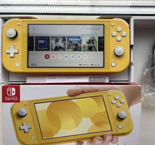 Nintendo switch lite прошитая чип 128gb