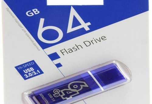 Флешка 64 гб USB 3.0/3.1 Glossy series Dark Blue