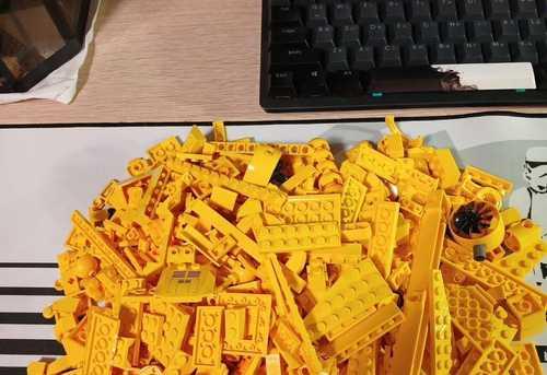 Lego детали жёлтого цвета оригинал