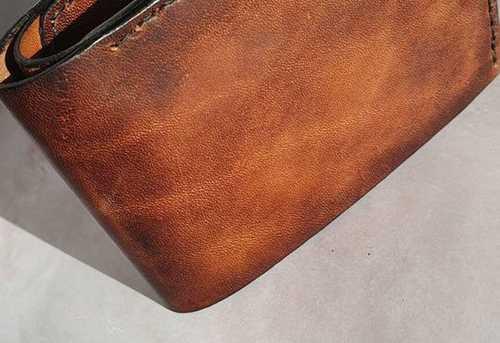 Бифолд кошелек портмоне из натуральной кожи