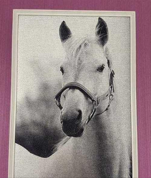 Картина гобелен лошадь
