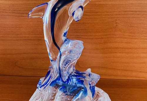Хрустальная статуэтка "Королевский дельфин"