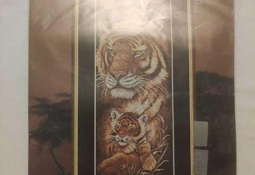 Набор для вышивания Тигры, серия Ночная саванна