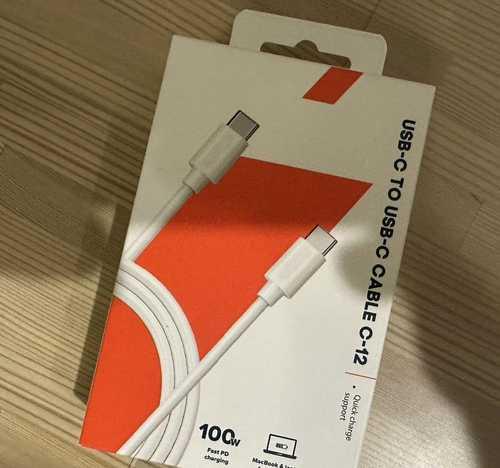 Кабель быстрой зарядки USB type-c 100w Canyon