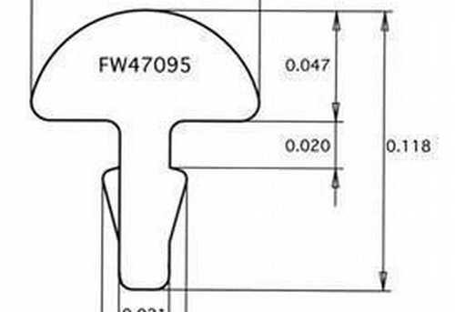 Лады Jescar FW47095 EVO gold 2.41 х 1.19 мм