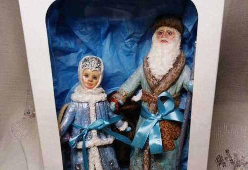 Куклы Дед Мороз и Снегурочка ручная работа