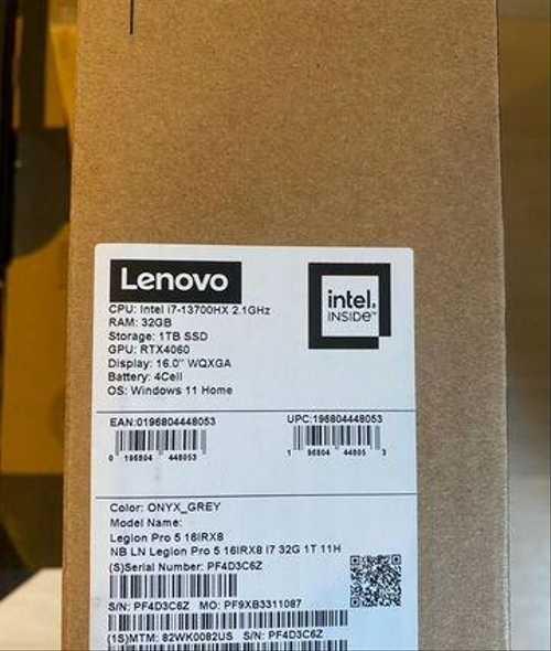 Lenovo legion i7 4060