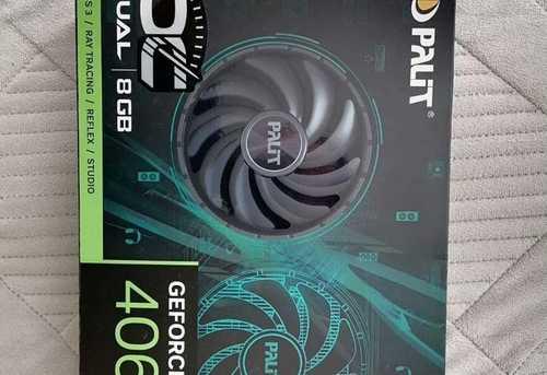 Видеокарта Palit GeForce RTX 4060 Ti Dual (8 гб)