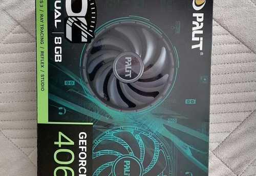 Видеокарта Palit GeForce RTX 4060 Ti Dual (8 гб)