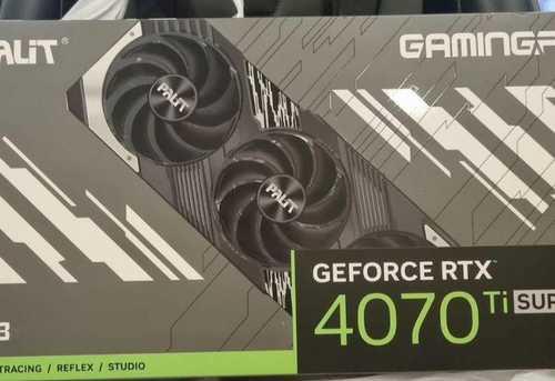 Видеокарта RTX 4070Ti super Palit Gaming Pro